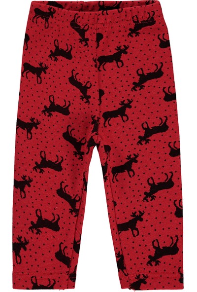 Civil Baby Kız Bebek Tayt 6-18 Ay Kırmızı