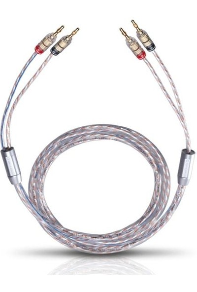 Oehlbach Twin Mix Gümüş Kaplı Banana Uç Hoparlör Kablosu 2x6.0mm Transparan 3 mt Oehlbach Twin Mix Gümüş Kaplı Banana Uç Hoparlör Kablosu 2x6.0mm Transparan 3 mt