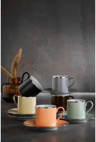 Kütahya Porselen Rüya Natürel Kahve Fincan Takımı