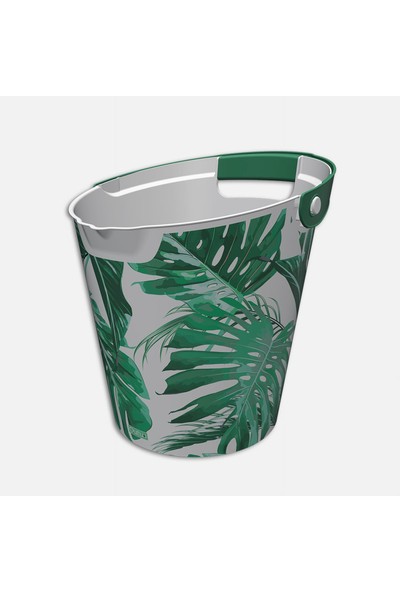 Evgaraj Dekoratif Kova Bahçe Banyo Mutfak Ofis Çöp Kağıt Kovası 10 L, Yapraklar Evgaraj Dekoratif Kova Bahçe Banyo Mutfak Ofis Çöp Kağıt Kovası 10 L, Yapraklar