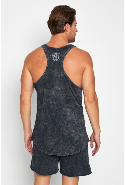 Be Green Wear Be Green Washed Gym Tank Top Antrasit