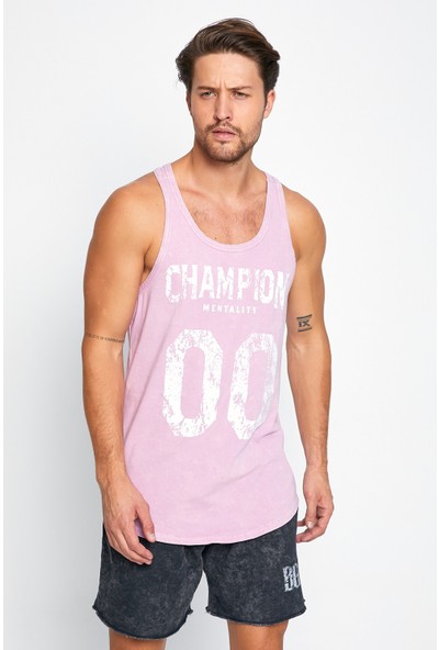 Be Green Wear Be Green Washed Gym Tank Top Pembe