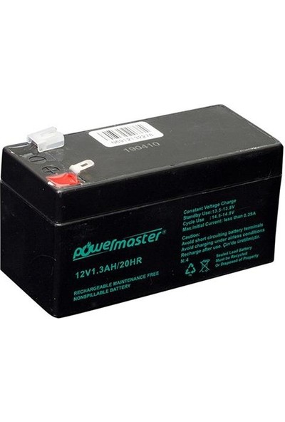 Transformacion Powermaster 12V 1.3 Ah Akü ( 97 x 43 x 52 mm ) 663013