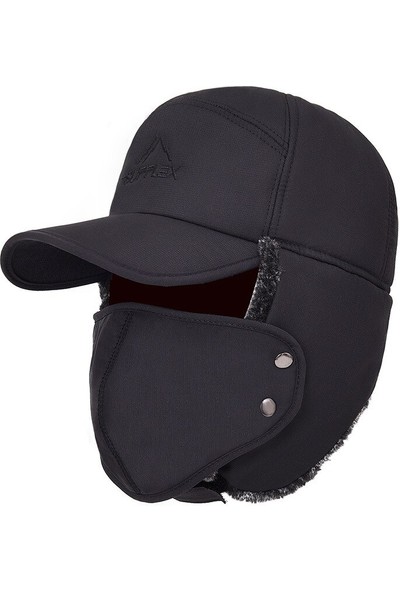 Better Life Kulak Kapaklı Kürklü Kışlık Şapka - Siyah (Yurt Dışından)