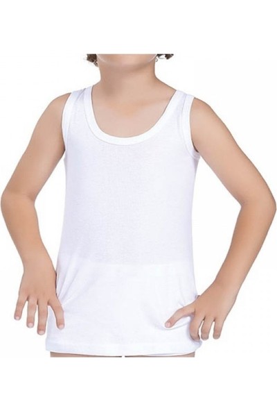 Gümüş 6 Adet Erkek Çocuk Ribana Atlet