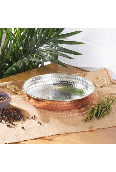 Karaca Antik Bakır Sahan 20 cm