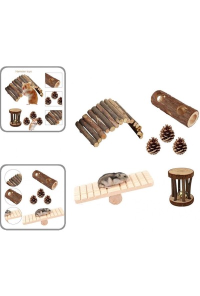 Codenoone 7 Parça Hamster Çiğneme Oyuncağı (Yurt Dışından) Codenoone 7 Parça Hamster Çiğneme Oyuncağı (Yurt Dışından)