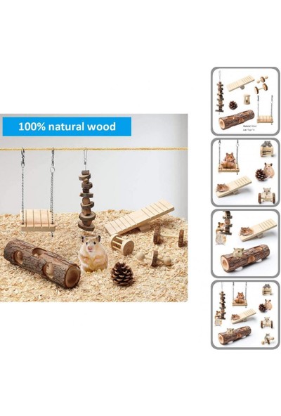 Codenoone 8 Parça Salıncaklı Hamster Çiğneme Oyuncağı (Yurt Dışından) Codenoone 8 Parça Salıncaklı Hamster Çiğneme Oyuncağı (Yurt Dışından)