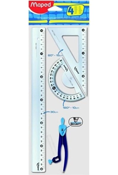 Start 30 cm Pergelli Maxi Çizim Seti 4'lü 3154148992189 Start 30 cm Pergelli Maxi Çizim Seti 4'lü 3154148992189
