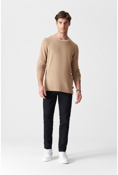 AVVA Erkek Lacivert Slim Fit Jean Pantolon A12Y3533