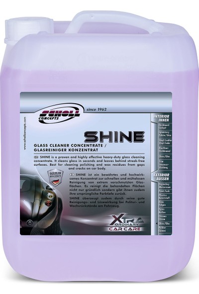 Scholl Concepts Shine Hd Glass Cleaner Concentrate 10 Lt Scholl Concepts Shine Hd Glass Cleaner Concentrate 10 Lt