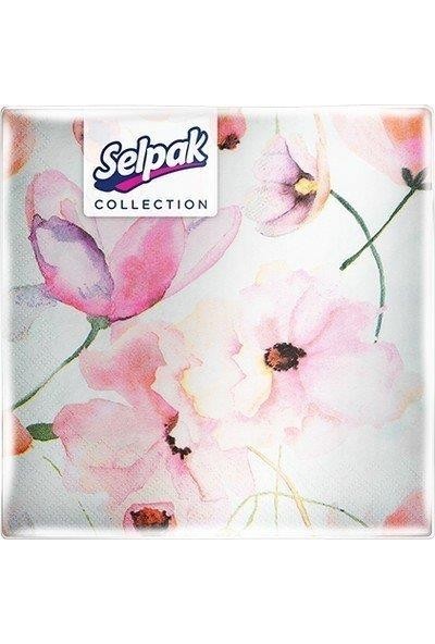 Selpak Dekoratif Peçete 20'li Pembe Çiçek