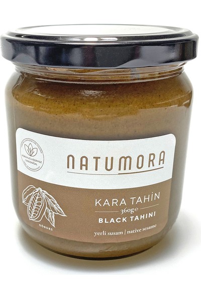 Natumora Kara Tahin 360 G Cam Kavanoz Natumora Kara Tahin 360 G Cam Kavanoz