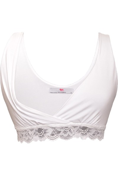 Luvmabelly MYRA1862 - Hamile Emzirme Sütyen - Beyaz