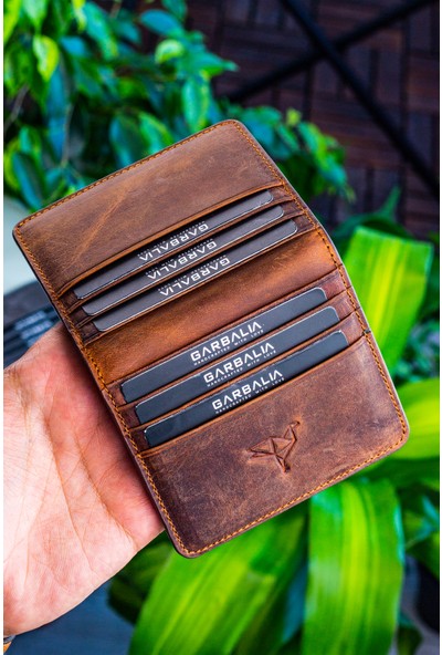 Garbalia Regina Vintage Deri Erkek Kartlık Cüzdan
