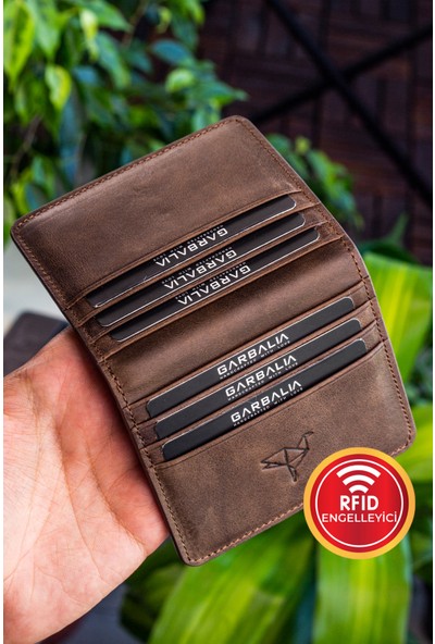 Garbalia Regina Vintage Deri Erkek Kartlık Cüzdan