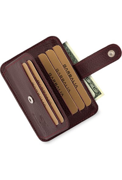 Garbalia Shelby Deri Kartlık Cüzdan Bordo Garbalia Shelby Deri Kartlık Cüzdan Bordo
