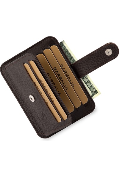 Garbalia Shelby Deri Kartlık Cüzdan Kahverengi Garbalia Shelby Deri Kartlık Cüzdan Kahverengi