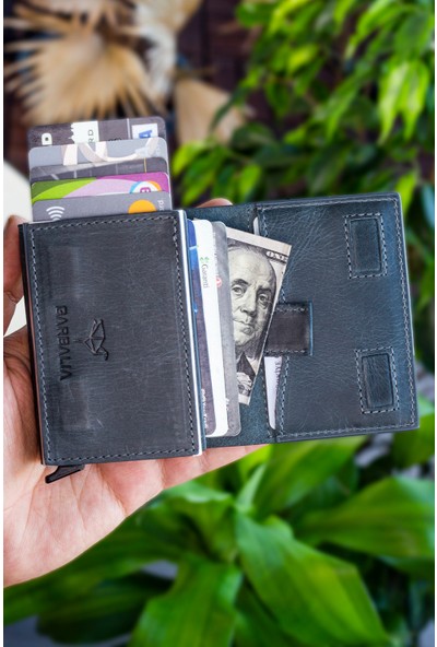 Garbalia Smokey Hakiki Deri Mekanizmalı Ipli Kartlık Cüzdan Garbalia Smokey Hakiki Deri Mekanizmalı Ipli Kartlık Cüzdan