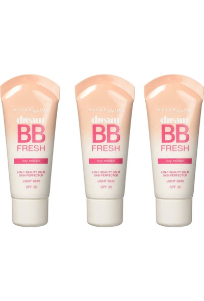 Maybelline Fresh Bb Krem Light Skin 3'lü Maybelline Fresh Bb Krem Light Skin 3'lü