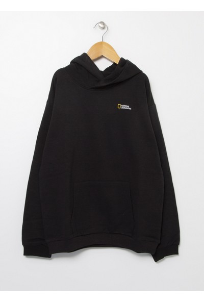 National Geographic Kapüşonlu Kanguru Cepli Siyah Kız Çocuk Sweatshirt National Geographic Kapüşonlu Kanguru Cepli Siyah Kız Çocuk Sweatshirt