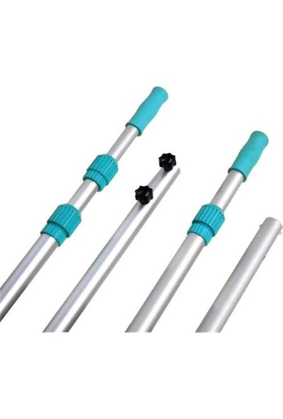 GEMAŞ 2x3 M Teleskopik Süpürge ve Fırça Sapı