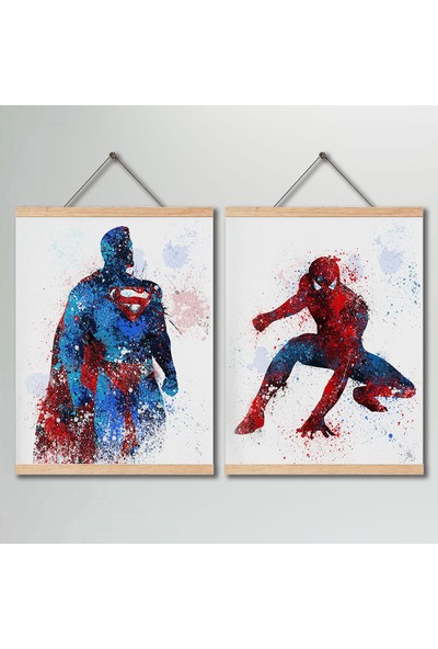 DekorLoft Pu Deri Çocuk Odası Duvar Posteri, Örümcek Adam, Süper Kahraman DekorLoft Pu Deri Çocuk Odası Duvar Posteri, Örümcek Adam, Süper Kahraman