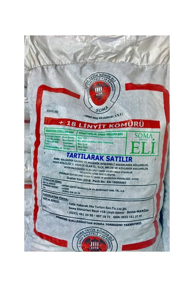 18 Parça Soma Linyit Soba Kömürü