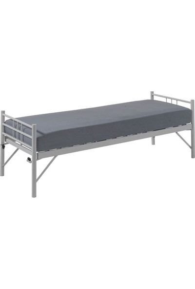 Unimet Tiny Tek Kişilik Metal Karyola Beyaz 80X200