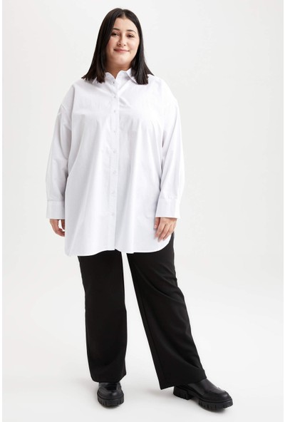 DeFacto DF Plus Relax Fit Örme Pantolon W3489AZ21WN