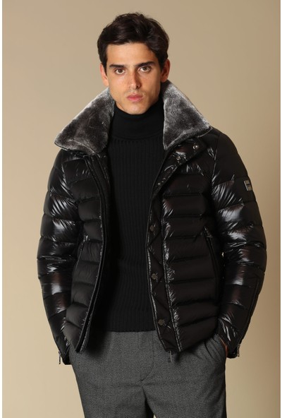 Lufian Branson Kaz Tüyü Mont Siyah