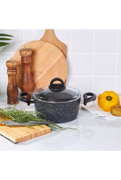 Karaca Dark Stone Bio Granit 20 cm Tencere