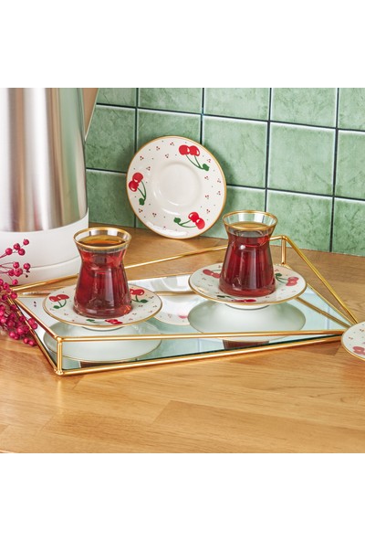 Emsan Küpeli 12 Parça 6 Kişilik Çay Seti