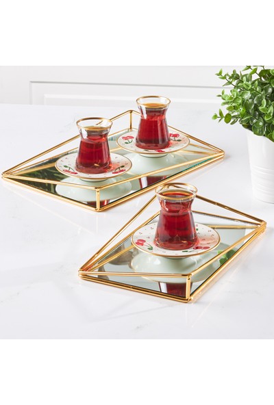 Emsan Fiyonk 2'li Gold Tepsi