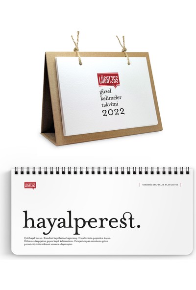 Lûgat365 2022 Güzel Kelimeler Takvimi + Hayalperest Planlayıcı Seti