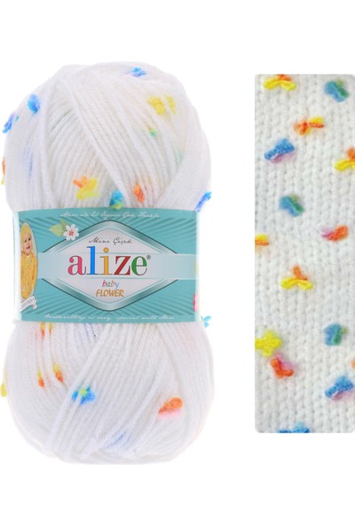 Alize Baby Flower El Örgü Ipi - 5380