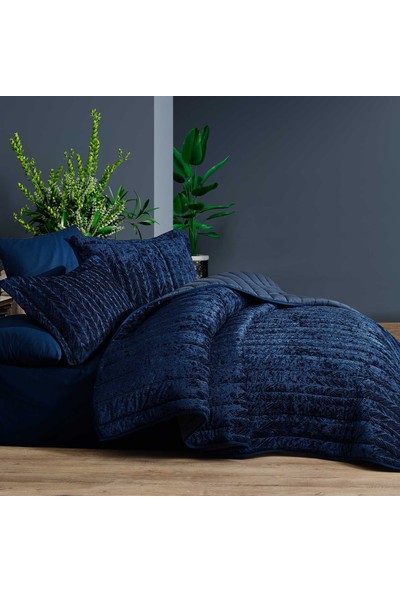 Elart Comfort Yeni Nesil Uykuseti - 6 Parça Velvet Lacivert (230X220CM)