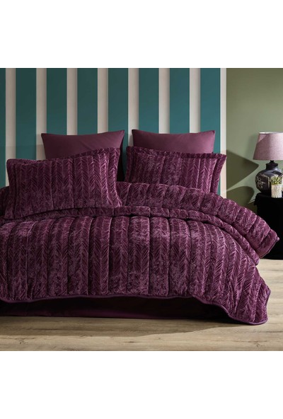 Elart Comfort Yeni Nesil Uykuseti - 6 Parça Velvet Mürdüm (230X220CM) Elart Comfort Yeni Nesil Uykuseti - 6 Parça Velvet Mürdüm (230X220CM)
