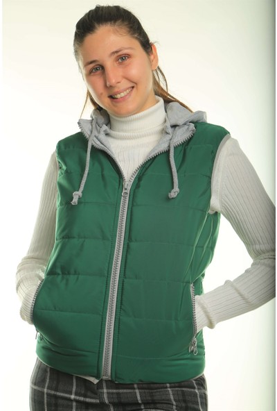 İntersivin Slim Fit Çıkarabilir Kapüşonlu Kadın Şişme Yelek İntersivin Slim Fit Çıkarabilir Kapüşonlu Kadın Şişme Yelek