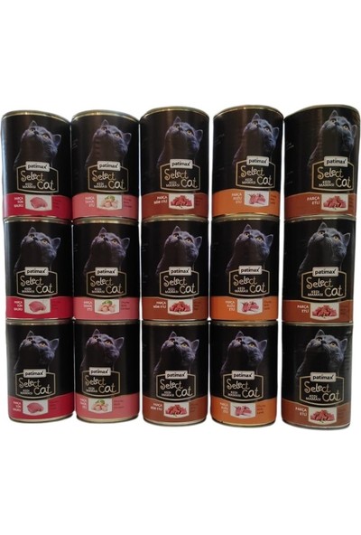 Patimax Kedi Konservesi Karışık 400 gr x 15 Adet ( 3x5 Adet ) Patimax Kedi Konservesi Karışık 400 gr x 15 Adet ( 3x5 Adet )