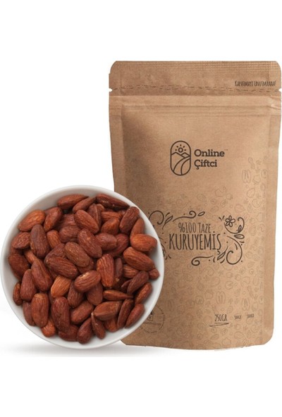 Online Çiftçi Kavrulmuş Yerli Badem 250 gr Online Çiftçi Kavrulmuş Yerli Badem 250 gr