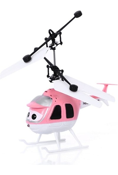 Ardahan Ticaret Mini Kızılötesi Sensörlü Helikopter Pembe