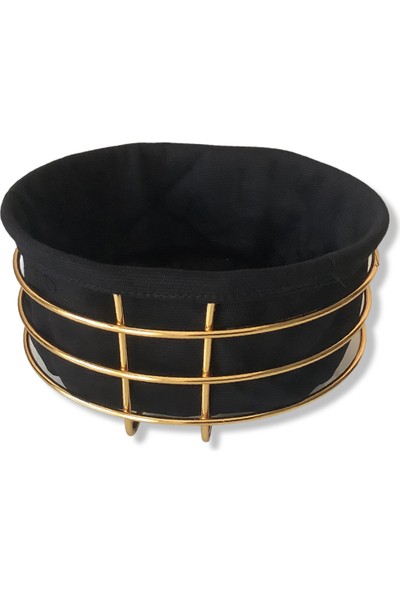 Biondanbibundan Metal Ekmek Sepeti Gold