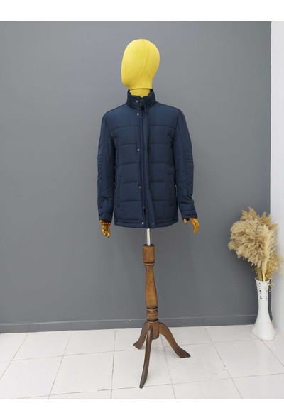Fahrettin Moda 5274 Lacivert Çıt Çıt Düğmeli Fermuarlı Şişme Mont Fahrettin Moda 5274 Lacivert Çıt Çıt Düğmeli Fermuarlı Şişme Mont