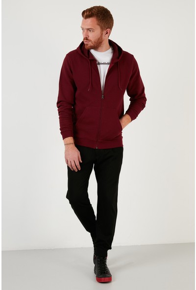 Buratti Slim Fit Pamuklu Kapüşonlu Yaka Fermuarlı Cepli Sweat Erkek Sweat 5896599 Buratti Slim Fit Pamuklu Kapüşonlu Yaka Fermuarlı Cepli Sweat Erkek Sweat 5896599