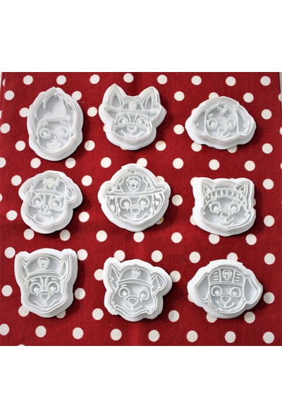 Mini Tasarım Atölyem Paw Patrol Kurabiye Kalıbı Seti Mini Tasarım Atölyem Paw Patrol Kurabiye Kalıbı Seti
