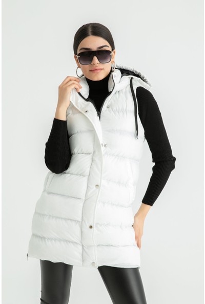 Modaplaza Kadın Yanı Fermuarlı Yelek 4401