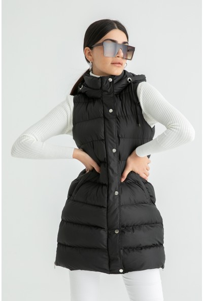 Modaplaza Kadın Yanı Fermuarlı Yelek 4401