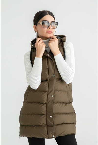 Modaplaza Kadın Yanı Fermuarlı Yelek 4401