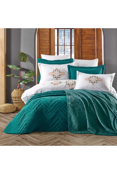 Elart Çeyiz Paketi 10 Parça Cassandra Zümrüt Yeşili